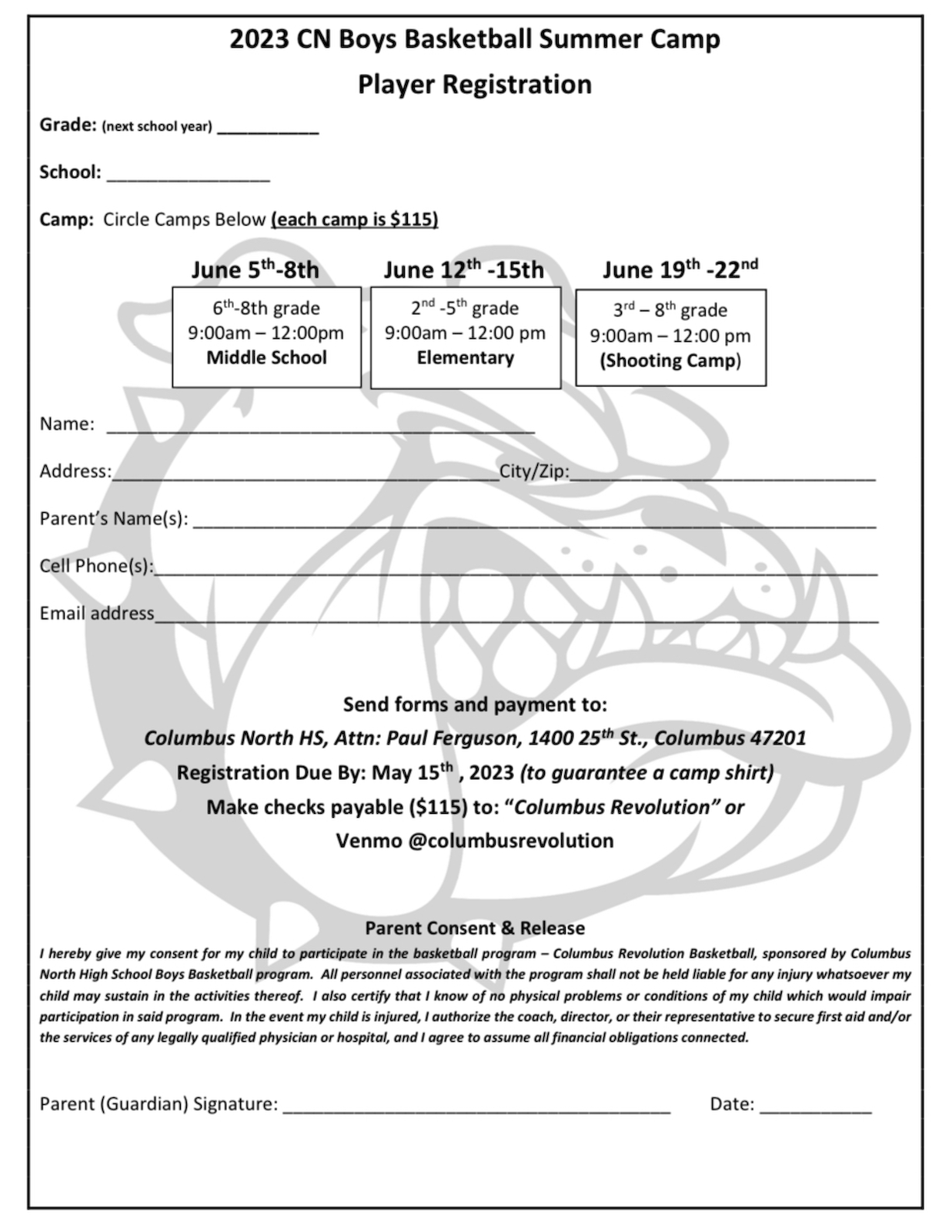 Boys basketball summer youth camps announced - Columbus North High School
