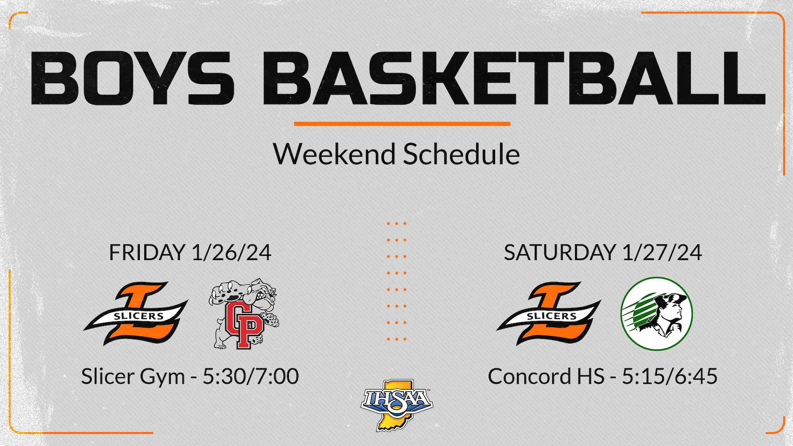 Boys Basketball Weekend Information - LaPorte High School